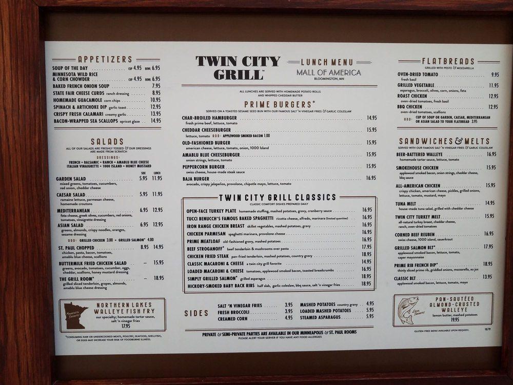 Menu at Twin City Grill desserts, Bloomington, 130 North Garden 1ST FLOOR