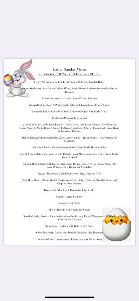 Menu at Metal Bridge Inn pub & bar, Carlisle