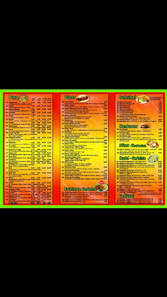 Speisekarte von Med Pizza und Döner Haus, Bad Sobernheim