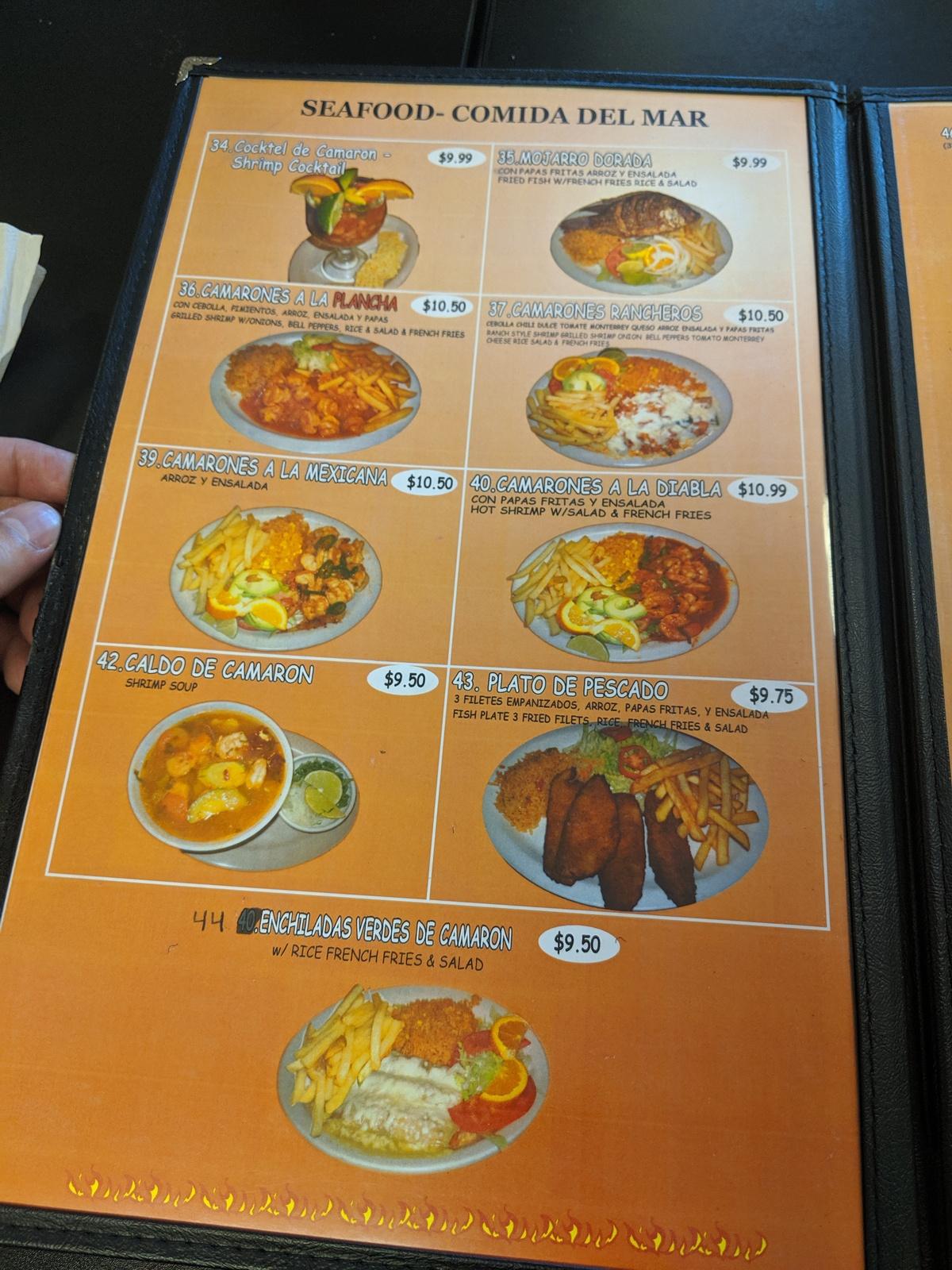 Menu at Santos Cafe, San Antonio, 603 Isom Rd Ste 105
