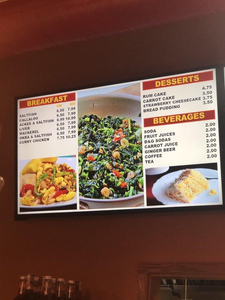 Menu at Flames restaurant, Boston, 663 Morton St