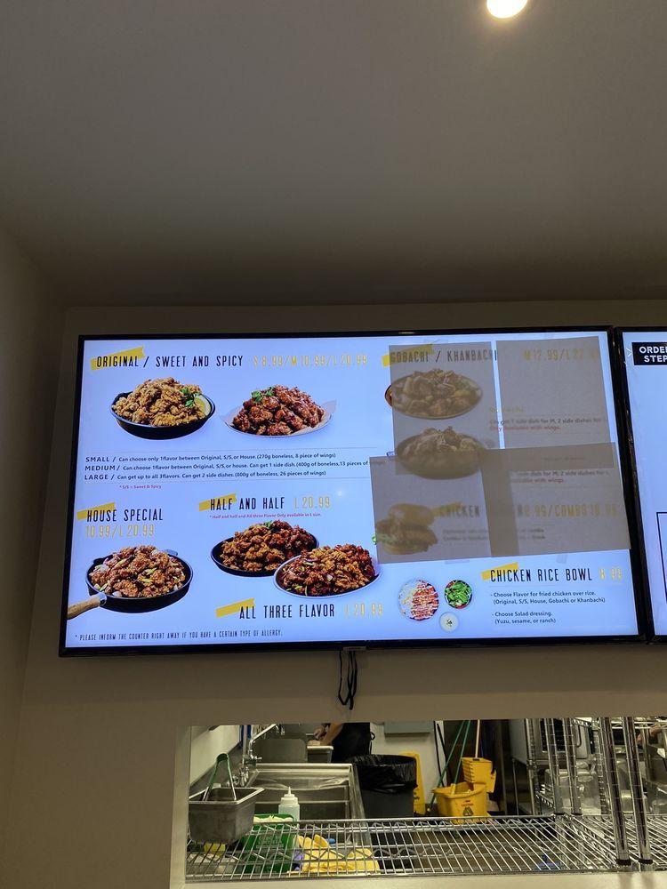 Menu at Left Wing restaurant, Mesa