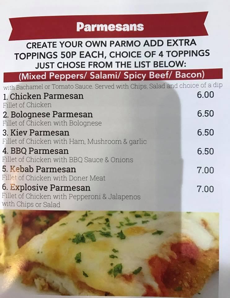 Menu at Super pizza takeaway restaurant, Houghton le Spring