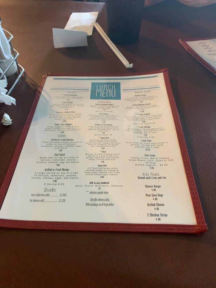 Menu at Boardwalk Cafe, Corpus Christi