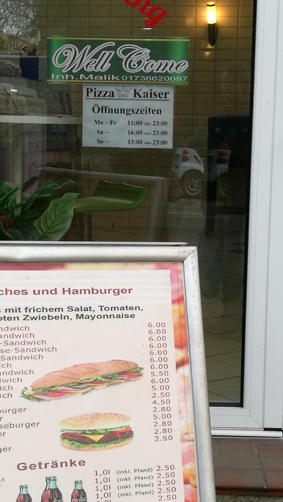 Menu at Food Corner - Pizza Kaiser, Frankfurt