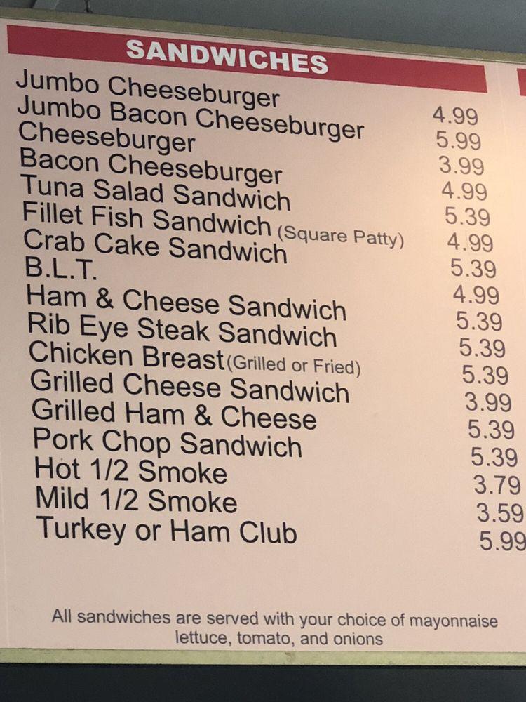 Menu at Sunny's Seafood & Deli restaurant, Woodbridge