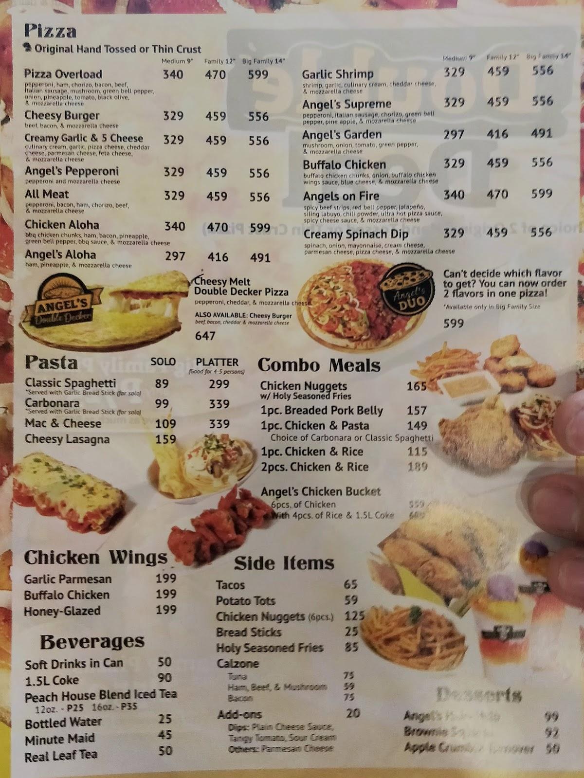 Menu at Angel's Pizza - Monumento restaurant, Caloocan