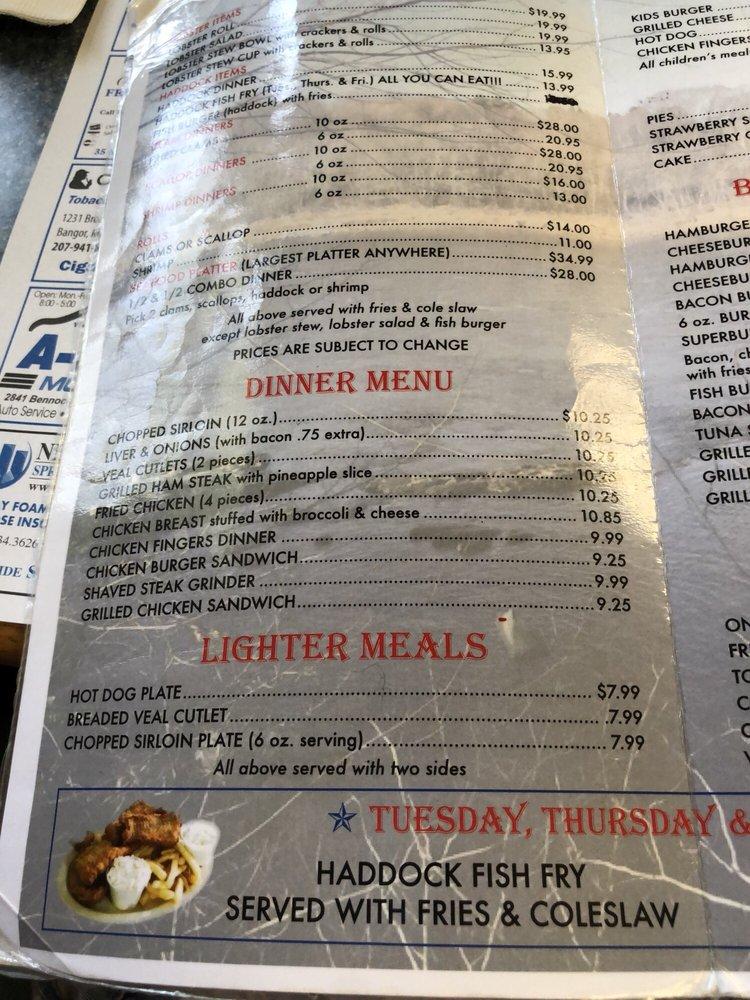 Menu at Eagles Nest Restaurant, Brewer