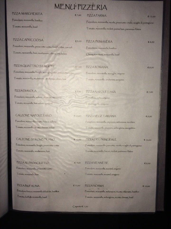 Menu da Ingrid pizzeria, Stromboli