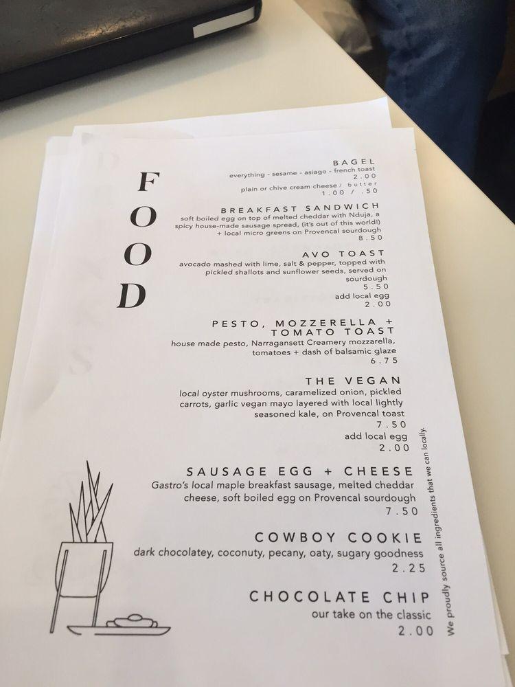Menu at The Nitro Bar, Newport, 2 Pond Ave