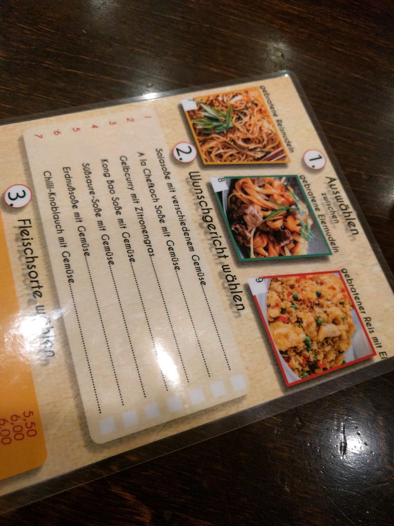 Speisekarte von Ni Hao restaurant, Köln