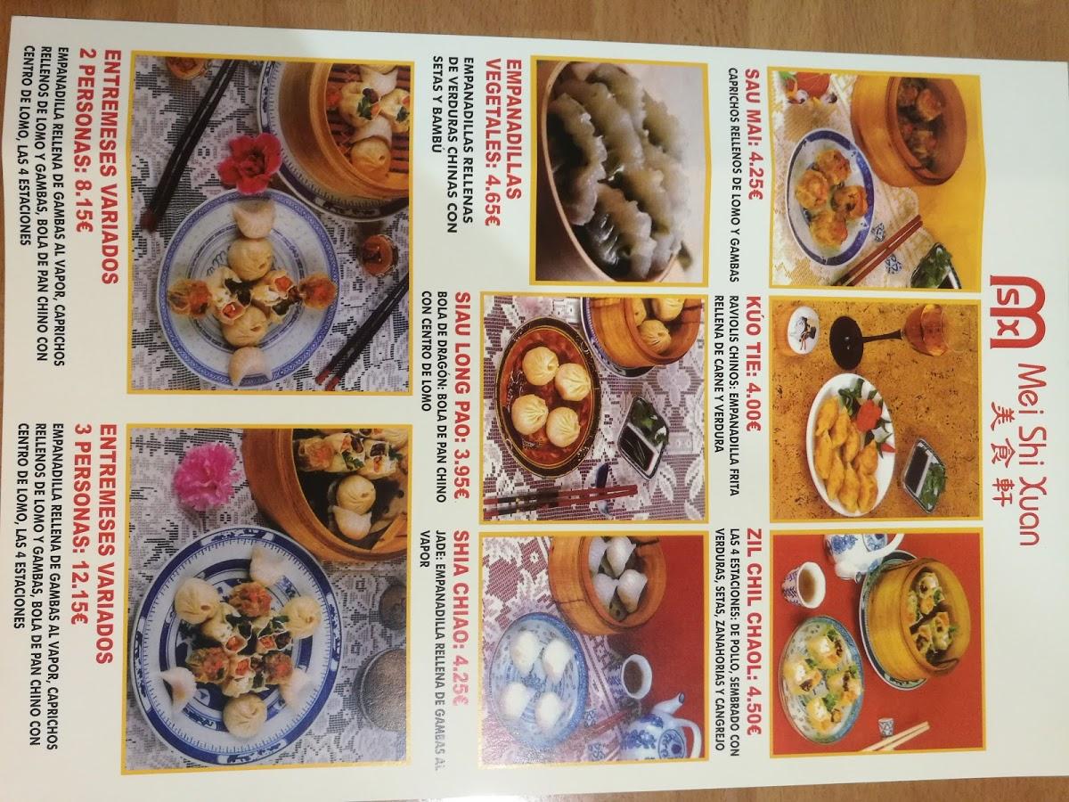 Carta del restaurante Mei Shi, Santa Coloma del Gramanet