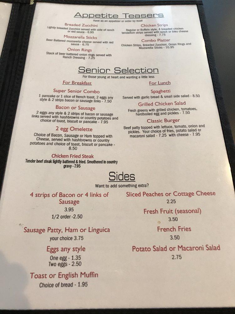 Menu at Frank's Downtown Café cafe, Manteca
