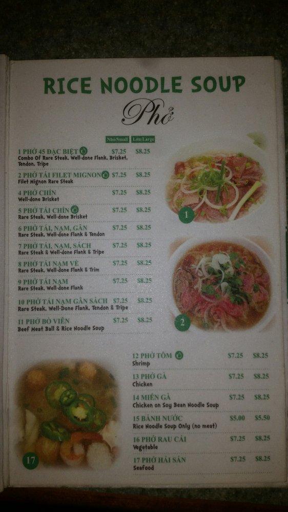 Menu at Pho 45 - La Mirada restaurant, La Mirada, La Mirada Blvd
