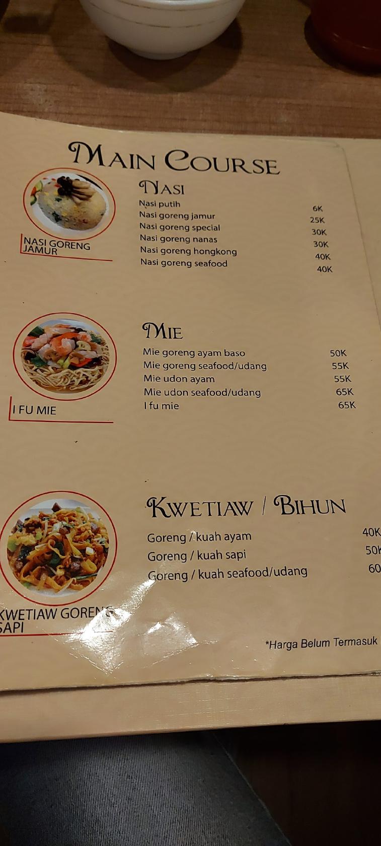 Menu at Samudra Resto & Cafe, Tasikmalaya