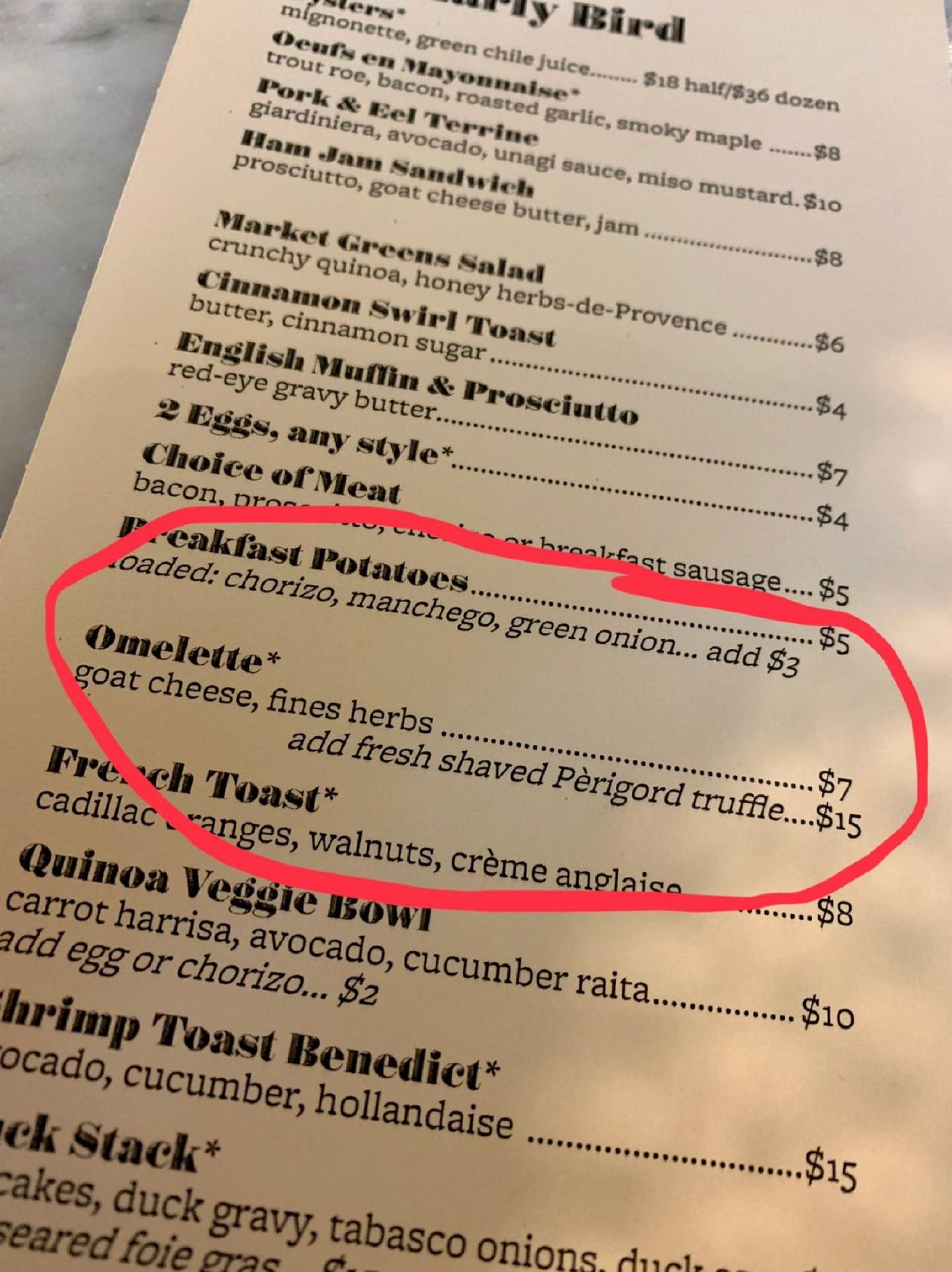 Menu at Canard pub & bar, Portland