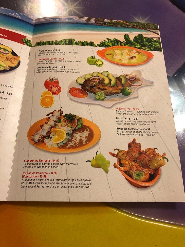 Menu at Mariscos Playa Hermosa pub & bar, Phoenix