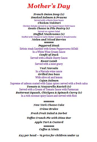 Menu at Blue Check Restaurant, Bushey, 144-146 High St