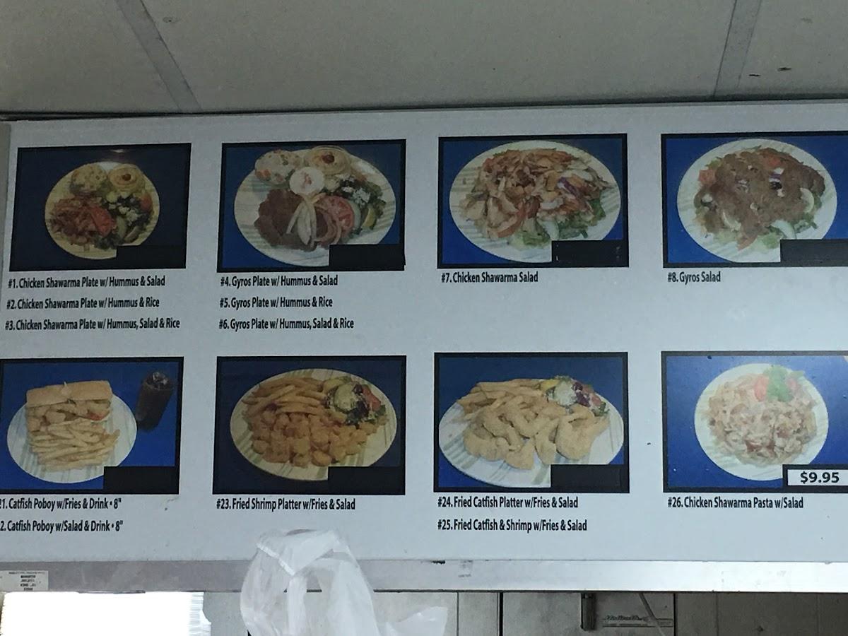 Menu at Cafe Green, Denham Springs