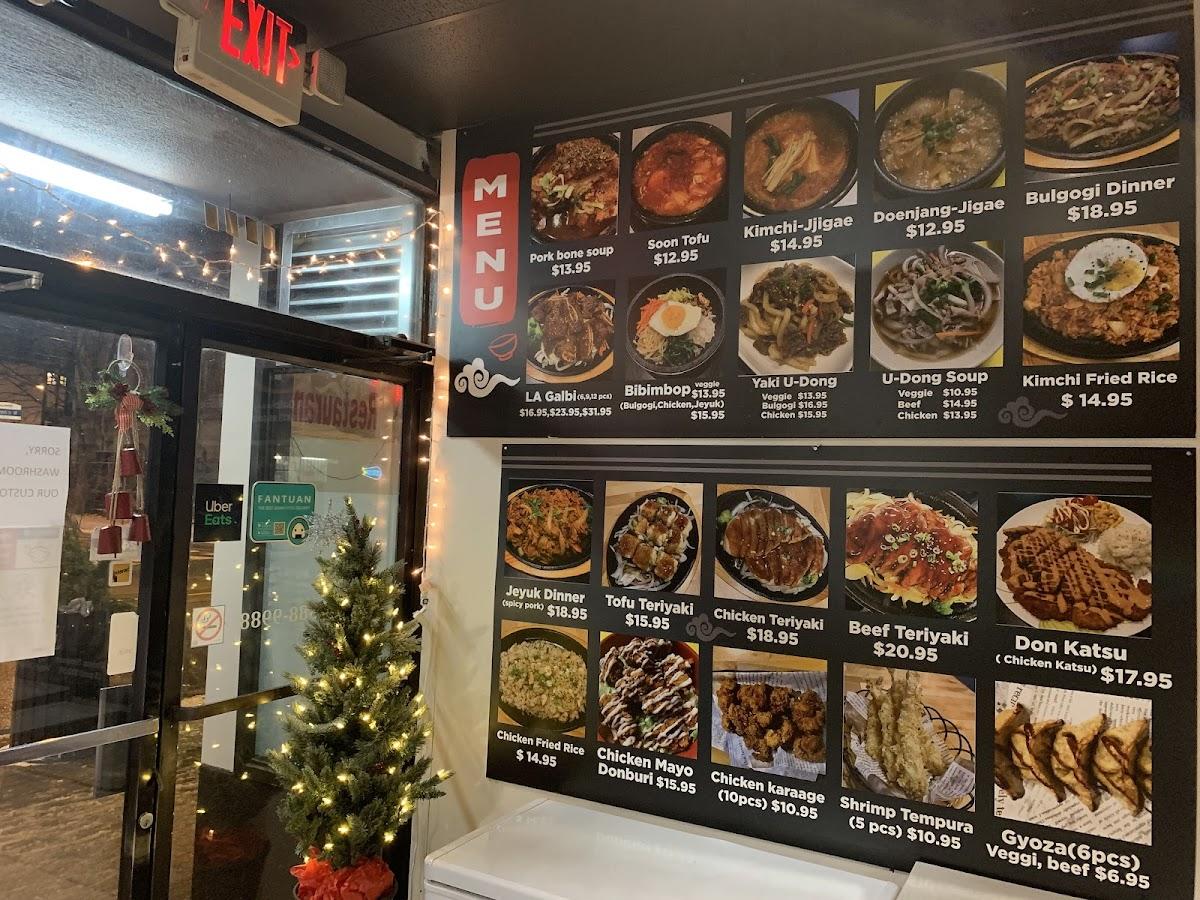 Carta de Daol Korean Restaurant, Toronto