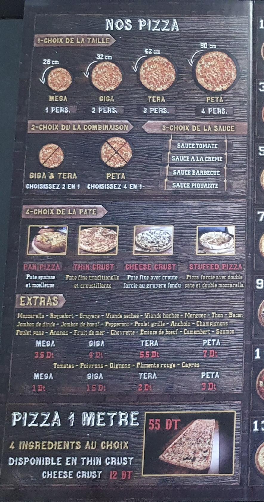 Menu at Farm Ranch El Manar restaurant, Tunis