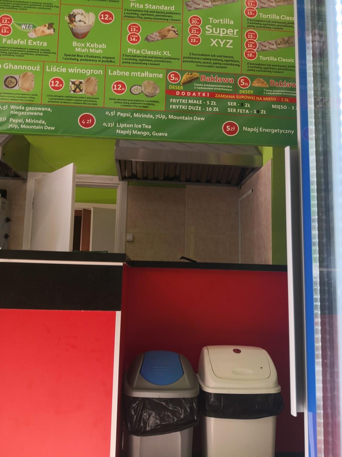Menu at Miah Miah Kebab, Chodziez