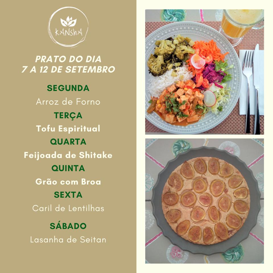 Menu em Kansha - Cozinha Vegetariana restaurante, Fátima