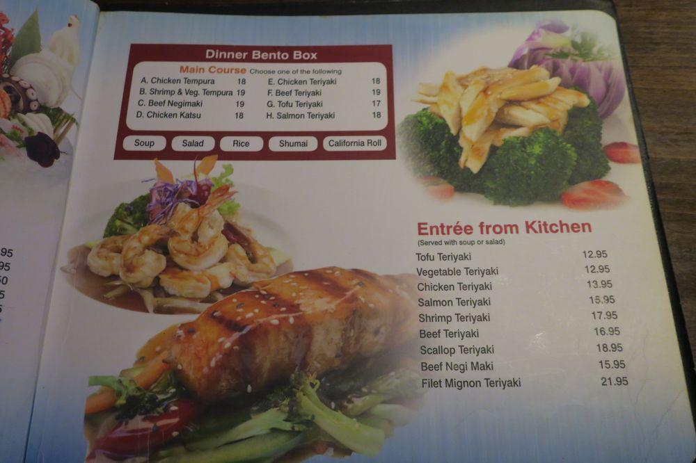 Menu at Kado Sushi restaurant, Syosset