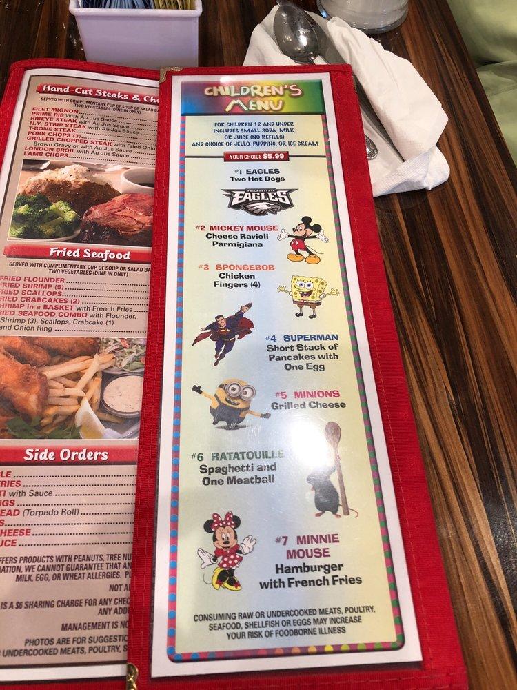 Menu at RITZ Diner restaurant, Philadelphia