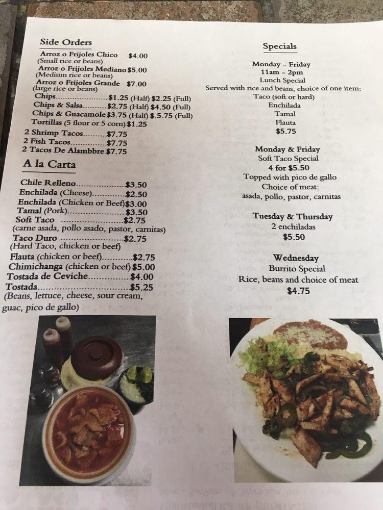 Menu at Burrito Palace fast food, Vacaville