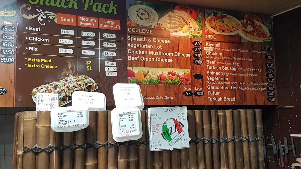 Menu at Hoxton Park Kebabs cafe, Prestons