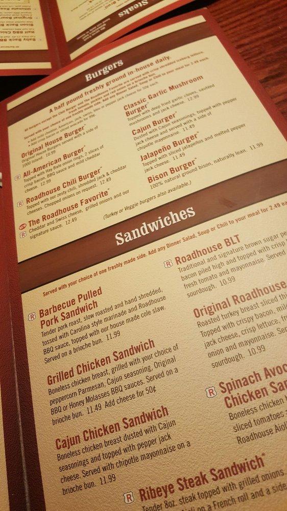 Menu at Original Roadhouse Grill steakhouse, Gresham