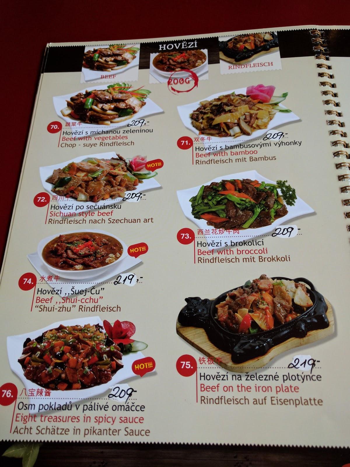 Menu at CHUN HONG HAI, s.r.o. restaurant, Pilsen