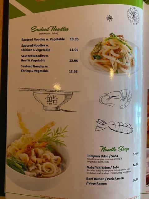 Menu at Kiko Japanese Cuisine restaurant, Winter Springs