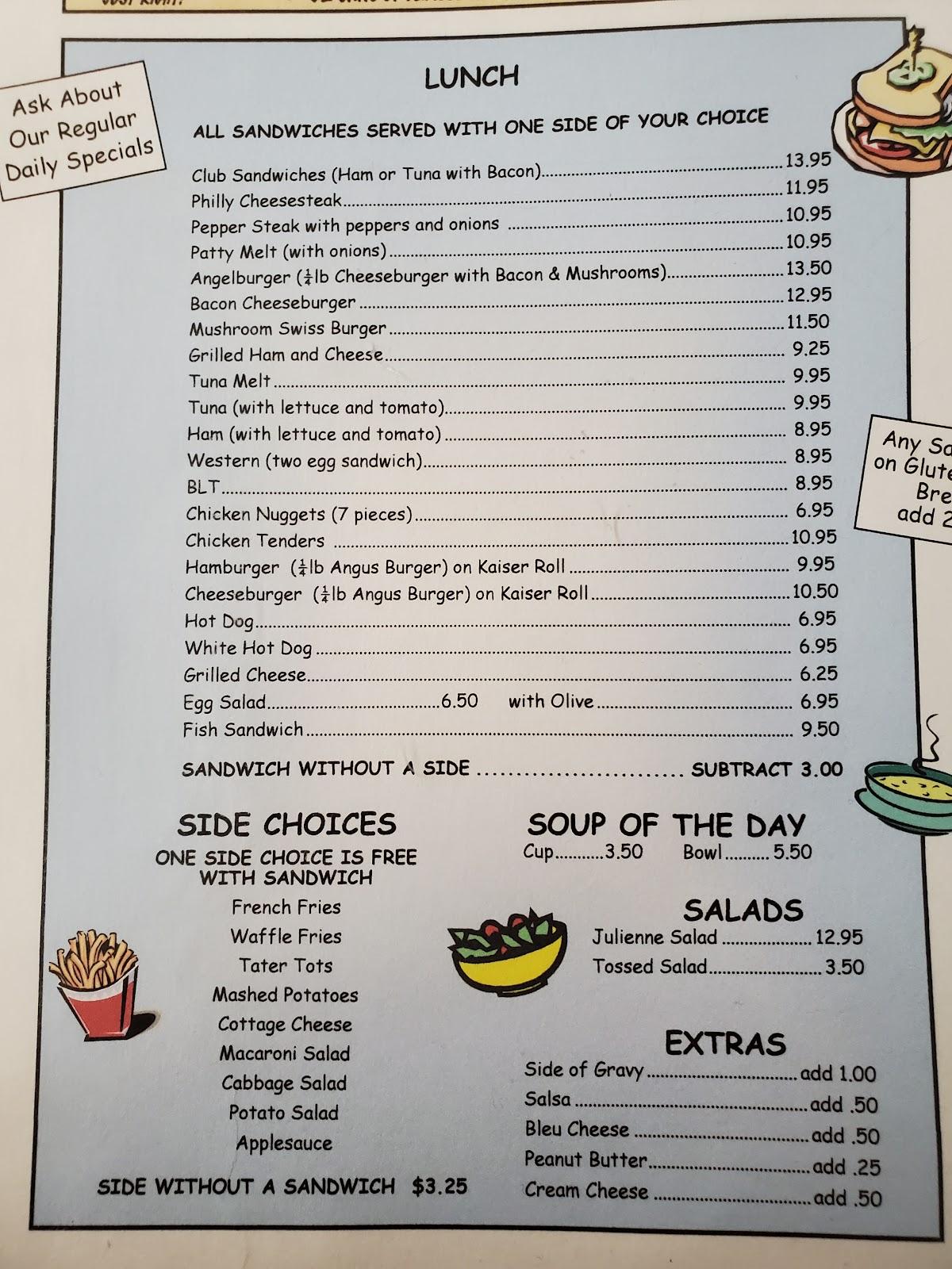 Menu at Angel's Family Restaurant, Penn Yan