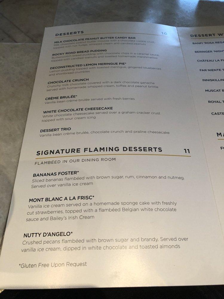 Menu at Perry's Steakhouse & Grille, Birmingham