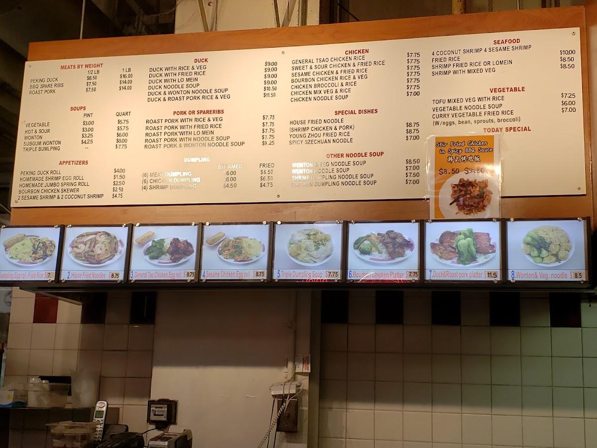 Menu at Sang Kee Peking Duck restaurant, Philadelphia, Reading Terminal ...