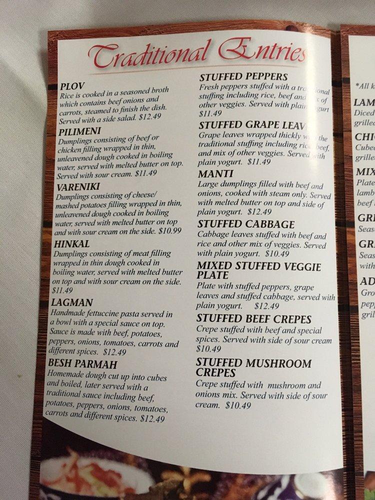 Menu at Sultan Family Restaurant, Agawam