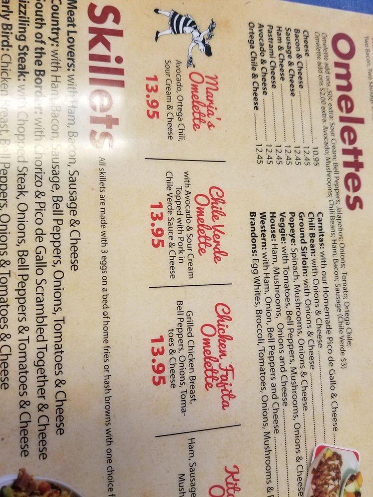 Menu at Brandon's Diner restaurant, Rancho Cucamonga, Base Line Rd