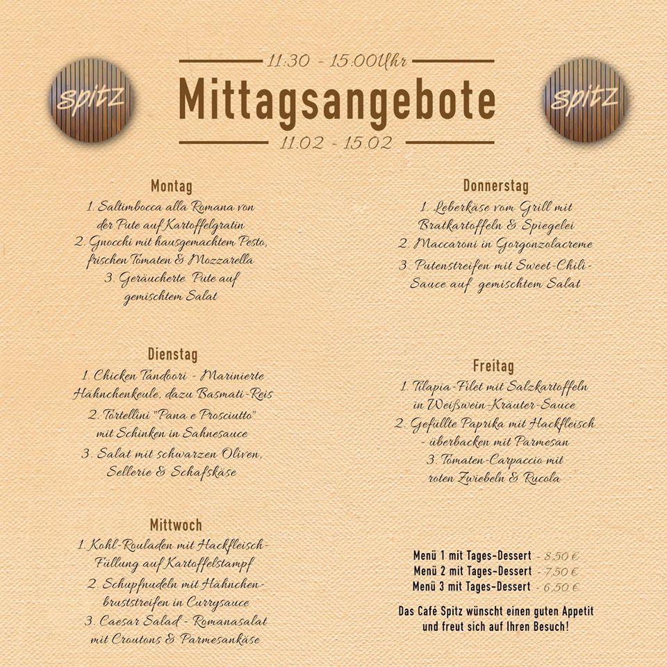 Speisekarte von Café Spitz cafe, Bonn