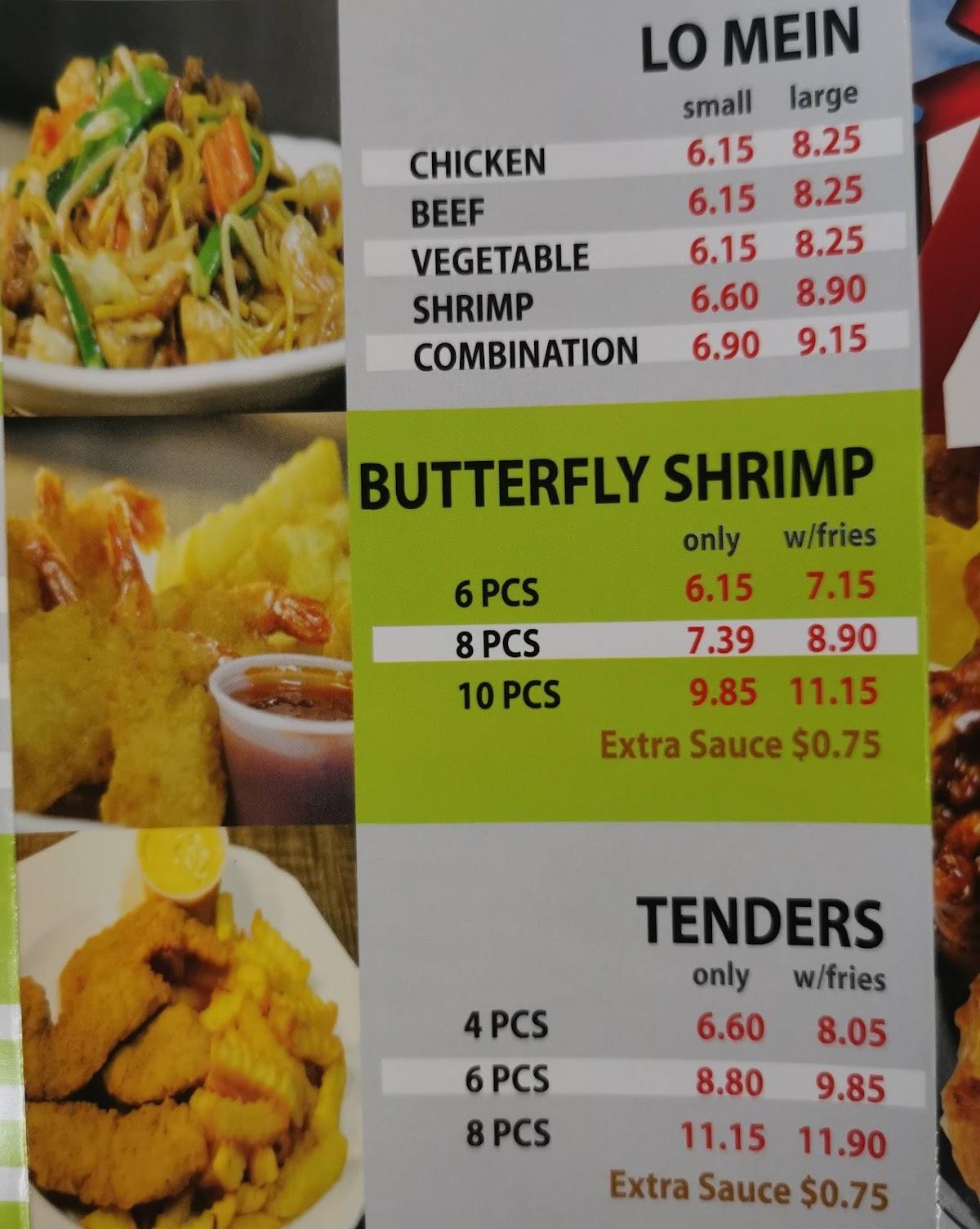 Menu at Hans Chinese Food And Chicken Wings restaurant, Atlanta, 798 ...