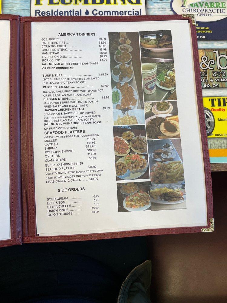 Menu at Cisco's Restaurant, Milton