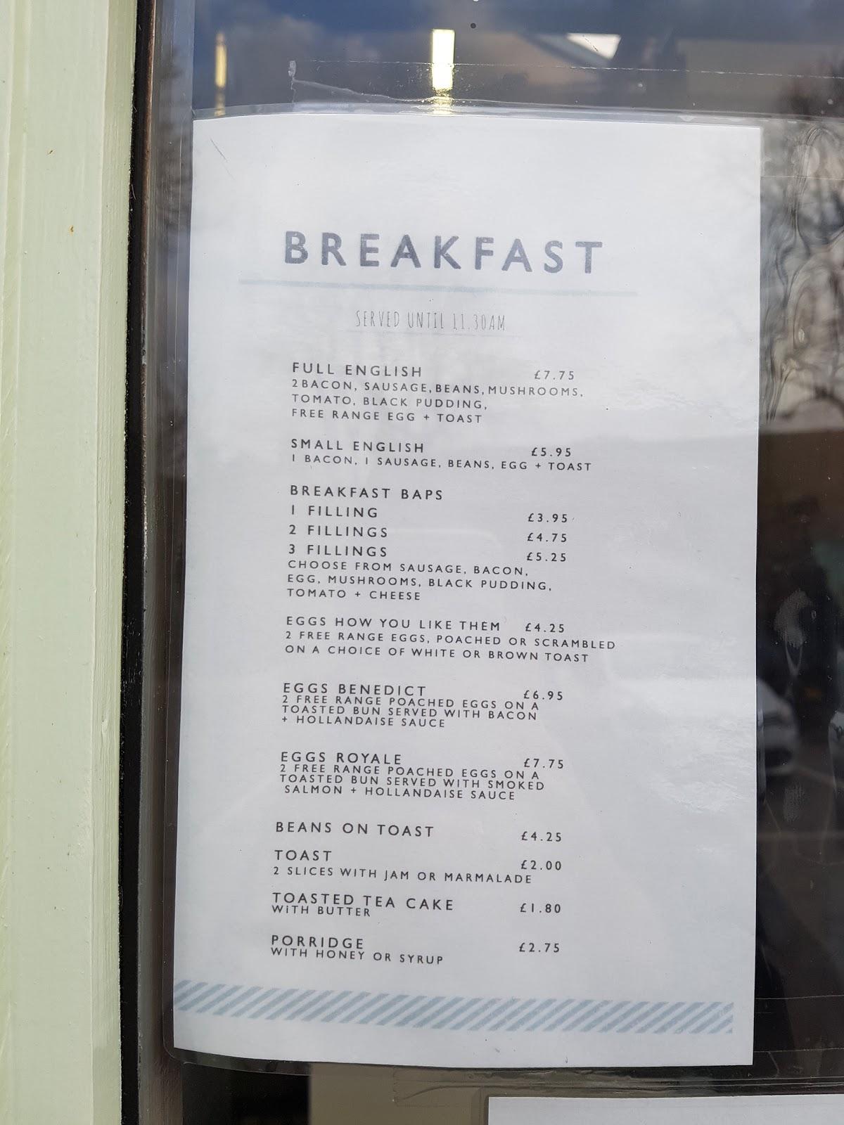 Menu at Hartington Farm Shop & Cafe, Hartington