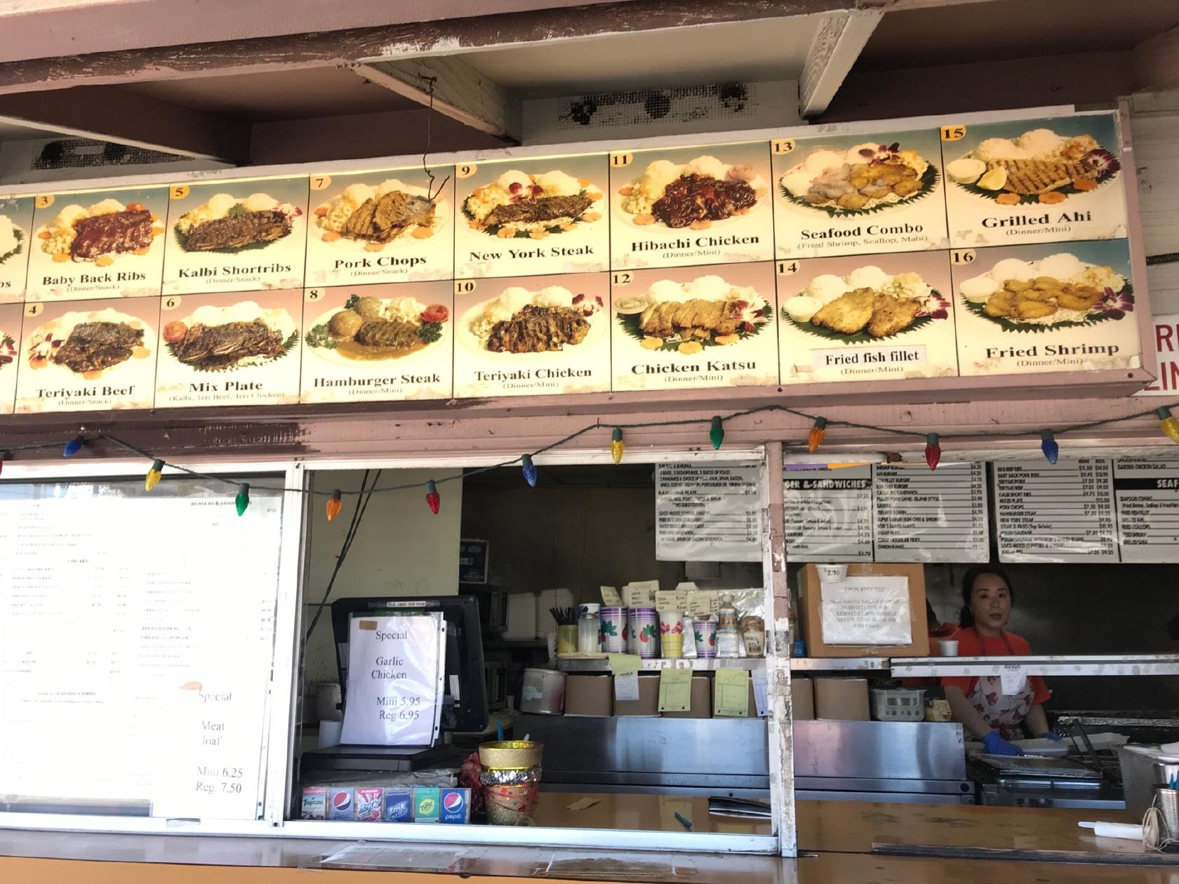 Menu at Bob's Bar-B-Que Restaurants, Honolulu, Dillingham Blvd