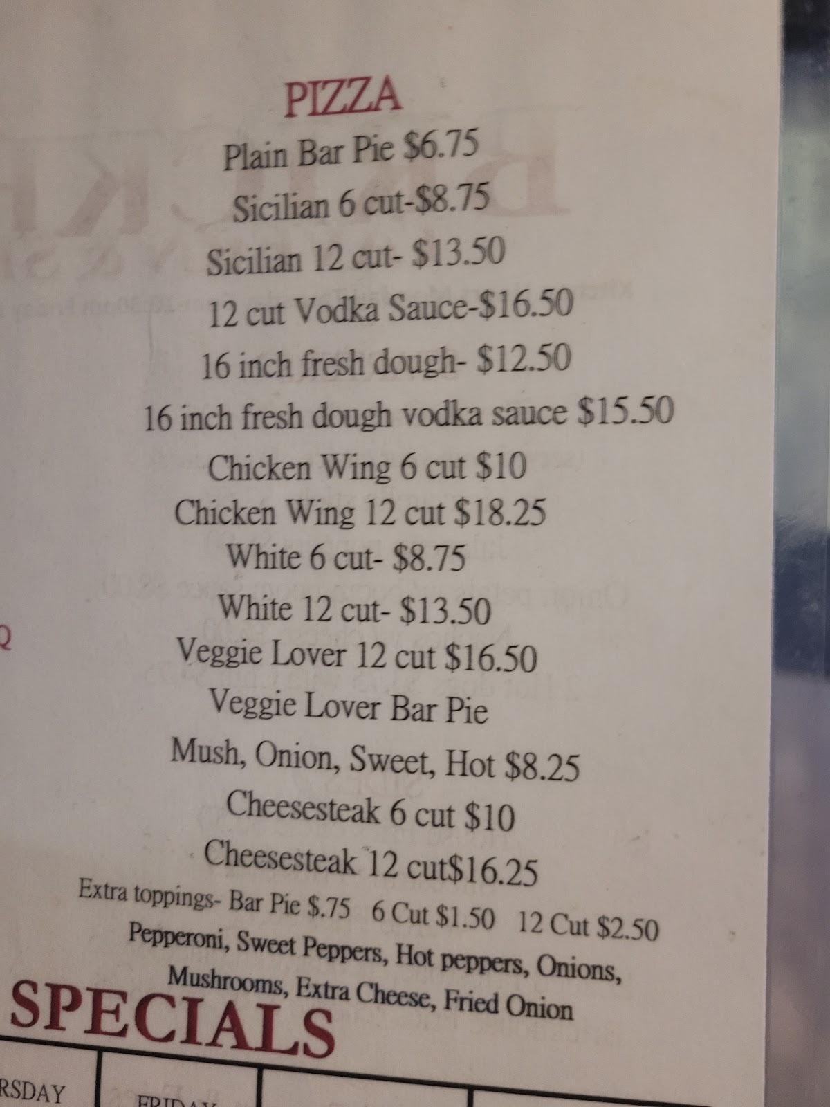 Menu at Brickhouse Tavern pub & bar, Dupont