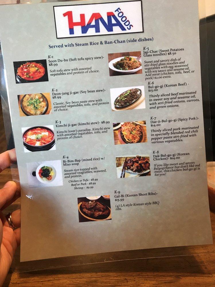 Carta de Gogi Grill Camas, Camas