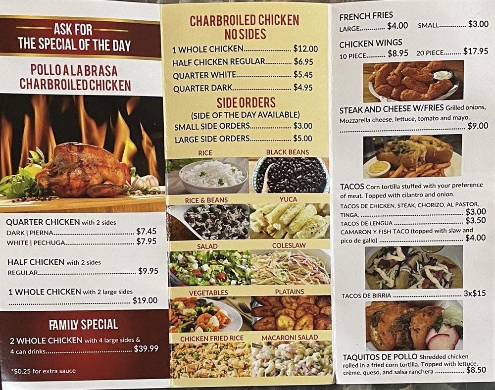 Menu at POLLO FIESTA II restaurant, Jessup