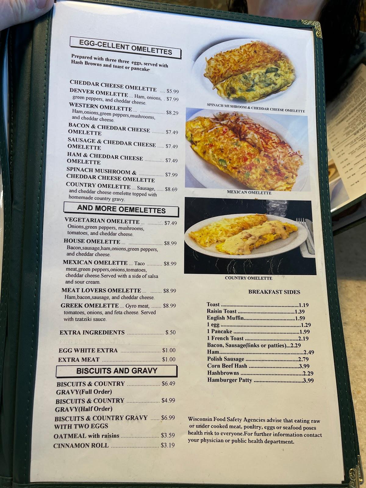 Menu at Park Falls Family Restaurant, Park Falls, 4th Ave S