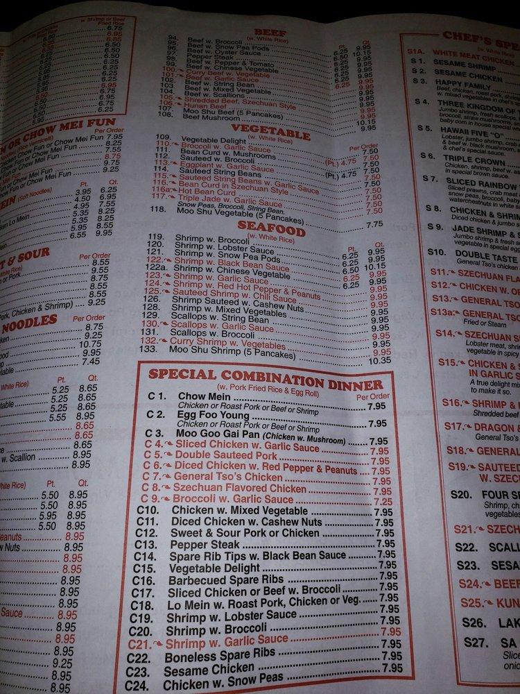 Menu at Good Taste Chinese Restaurant, Morrisville