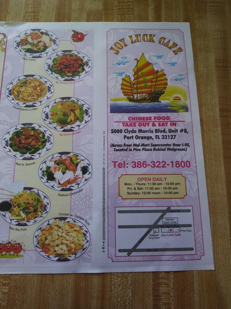 Menu at Joy Luck Cafe, Port Orange, Clyde Morris Blvd #8